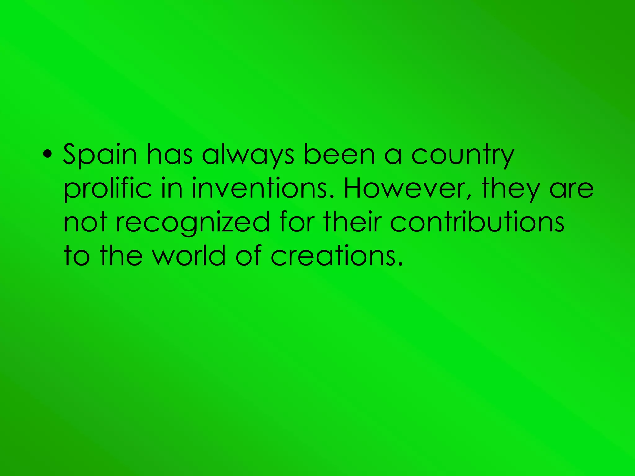 Spanish inventions | PPSX