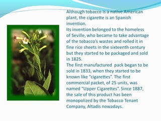 Spanish inventions | PPT | Cigars | Hobbies & Interests