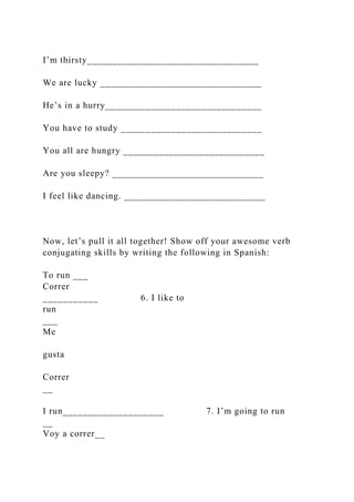 Spanish I Verb Review Me llamo _________.docx