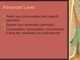 Spanish lessons program | PPT