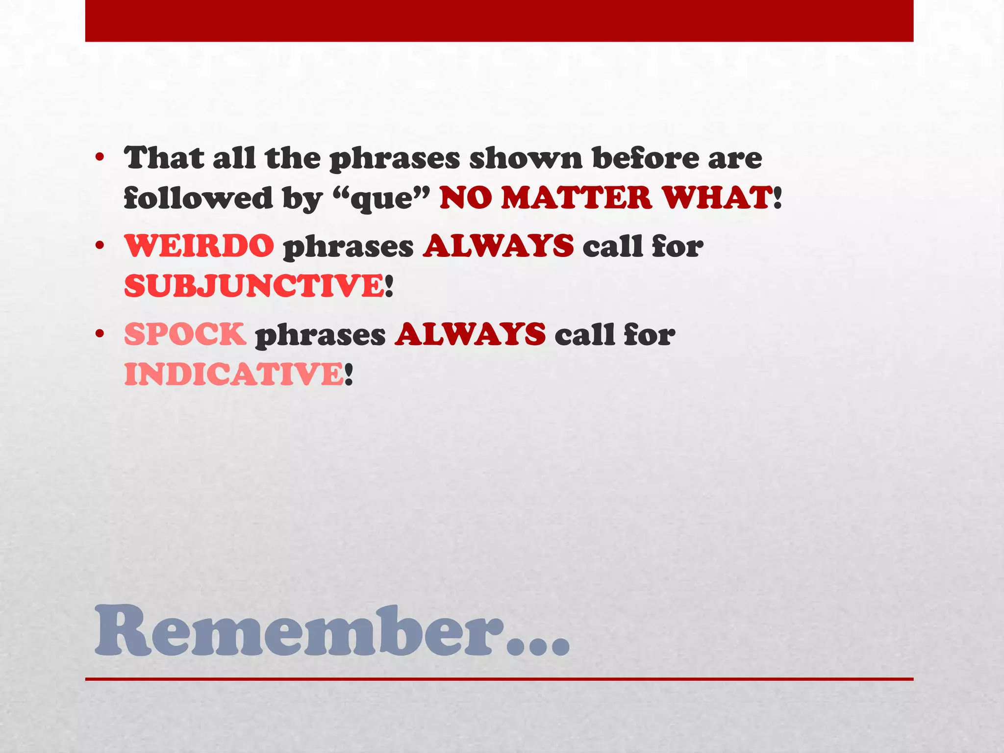 Subjunctive vs. Indicative | PPTX