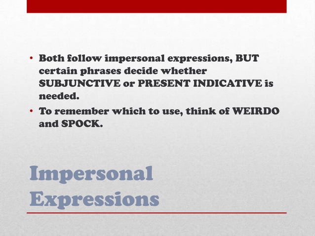 Subjunctive vs. Indicative | PPTX