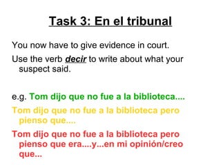 Spanish murder mystery | PPT