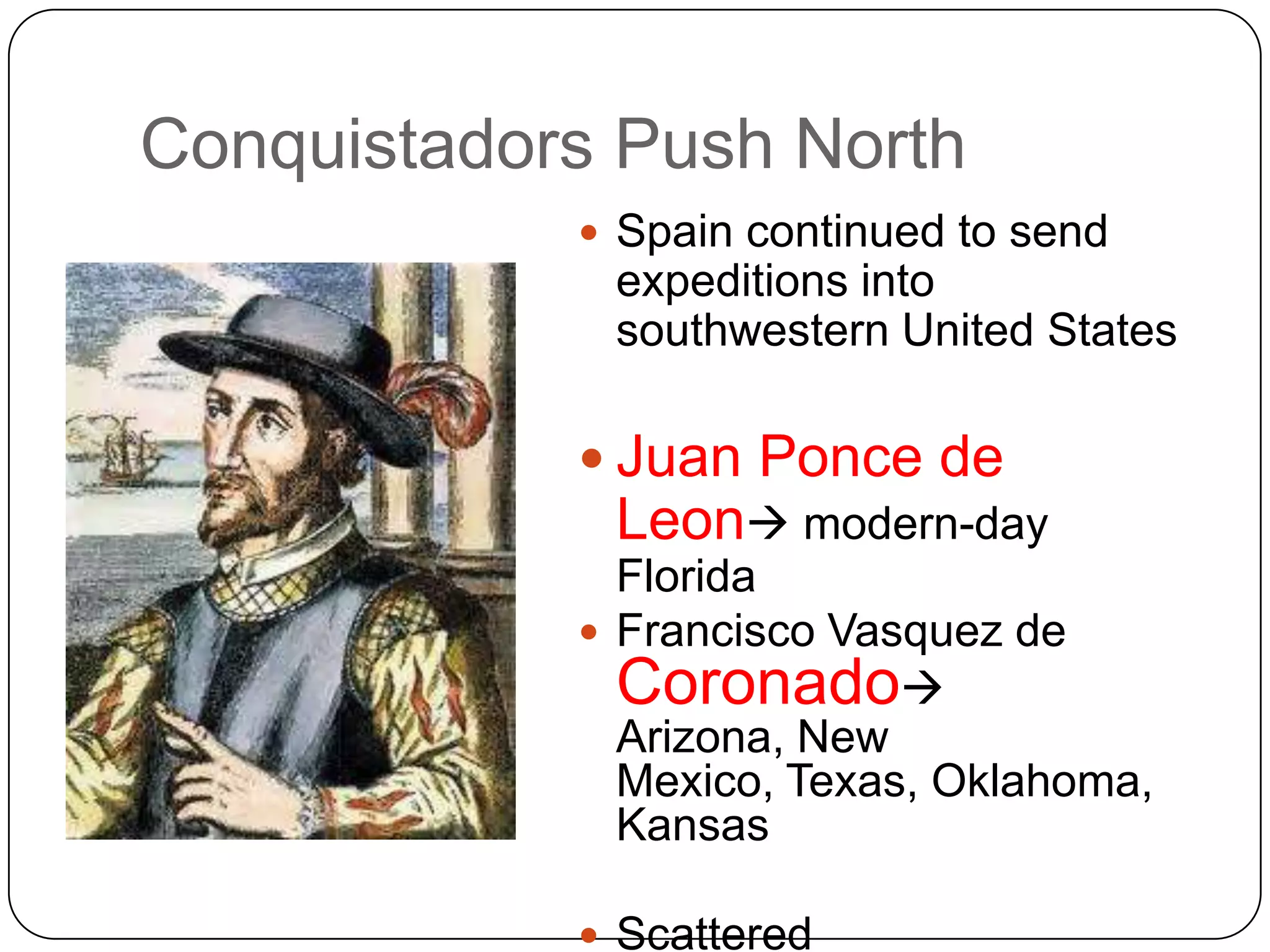 Spanish & north american colonies | PPTX