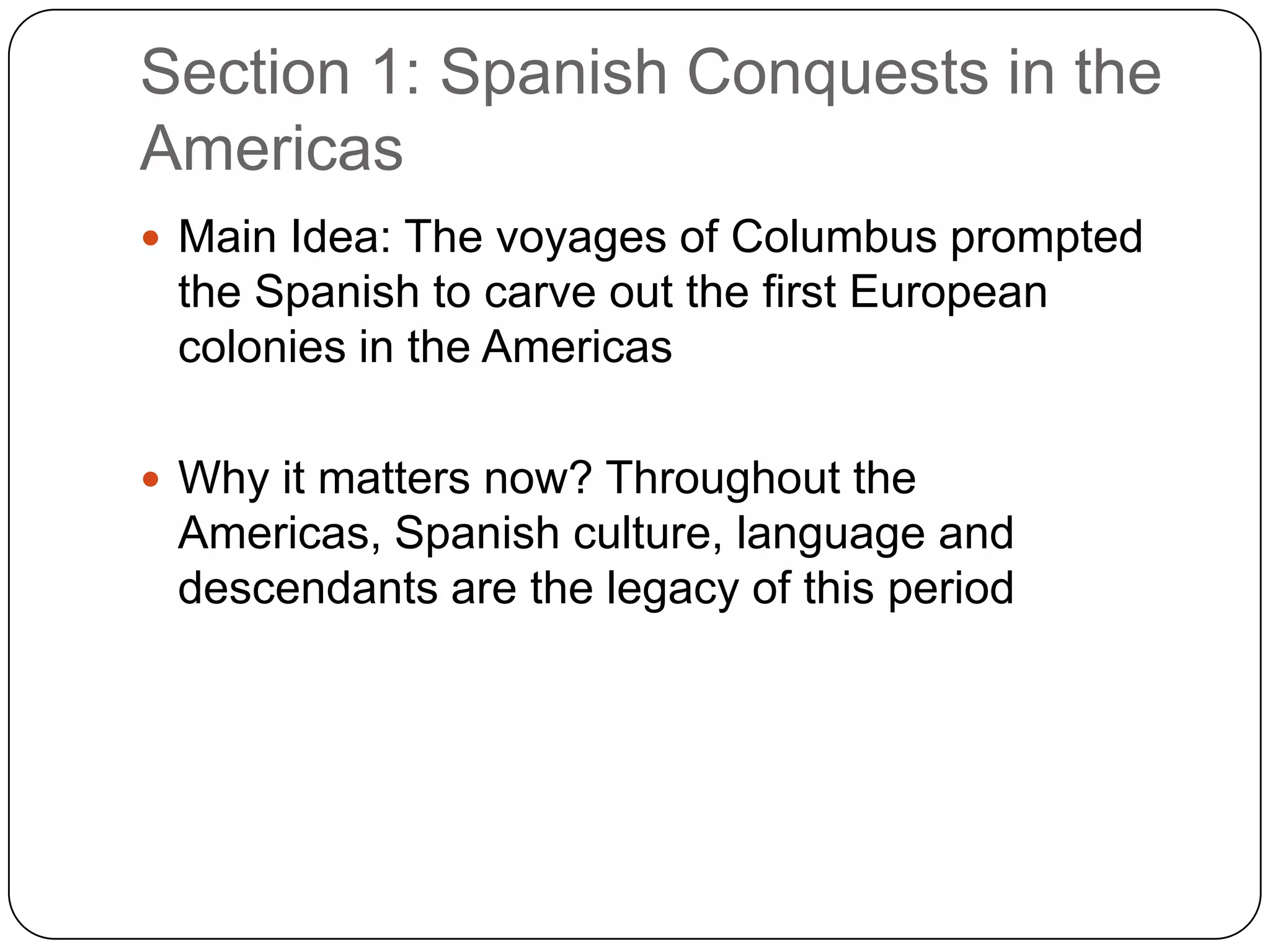 Spanish & north american colonies | PPTX