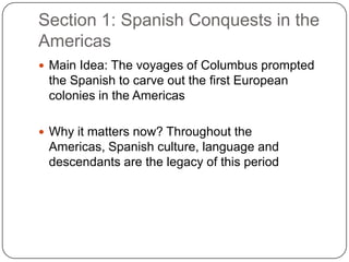 Spanish & north american colonies | PPTX