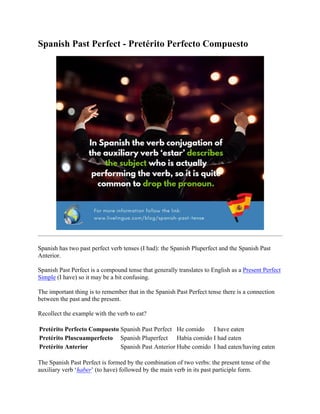 Spanish Past Tense | PDF