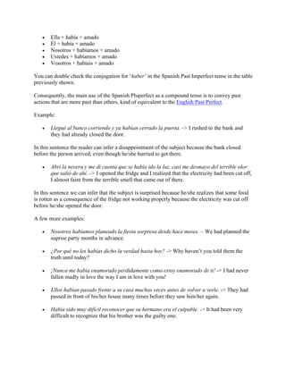 Spanish Past Tense | PDF