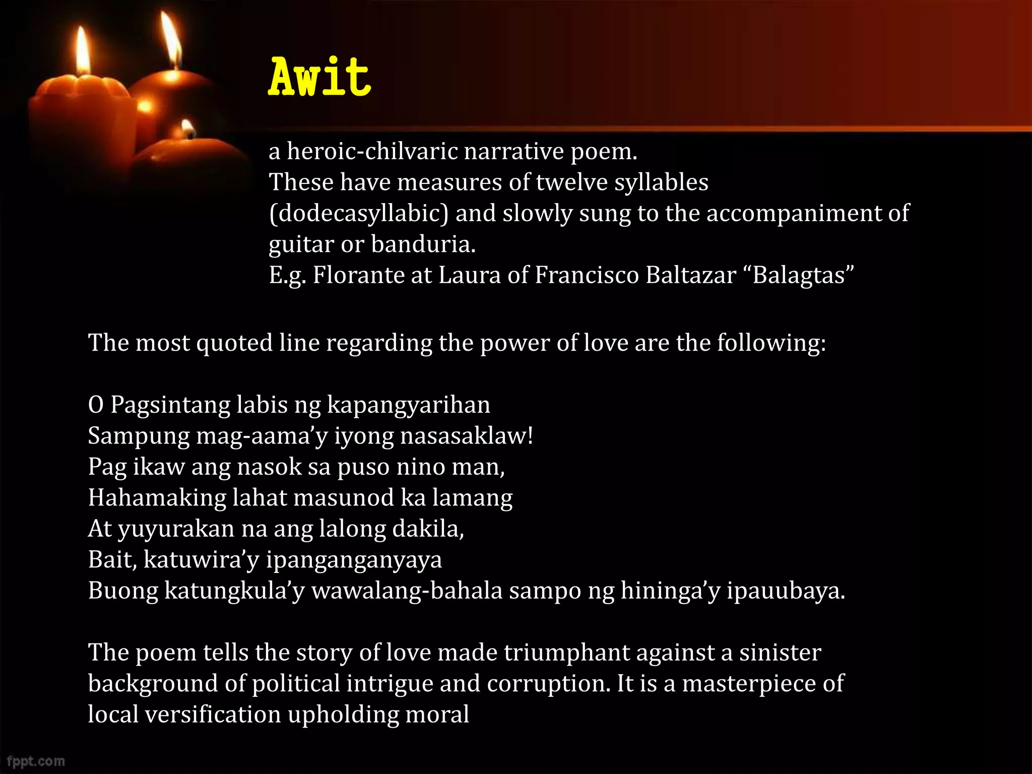 "Spanish Period" Philippine Literature | PPTX