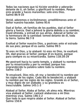 Spanish Praise Worship Thanksgiving Tract | PDF