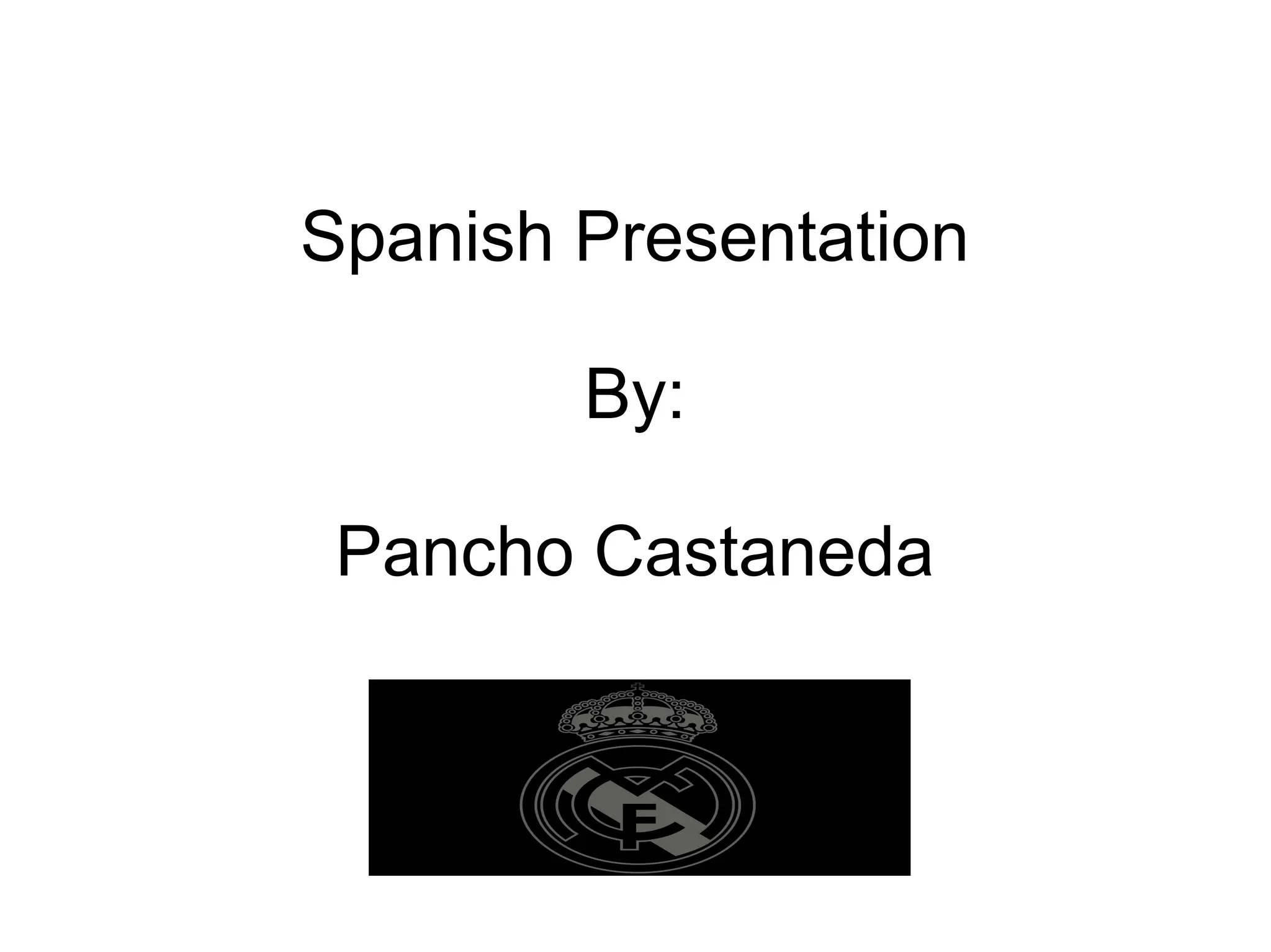 Spanish presentation | PPT