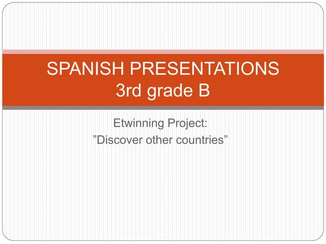 Spanish presentations 3 B | PPT
