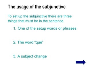 Spanish present subjunctive notes | PPT