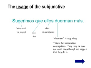 Spanish present subjunctive notes | PPT