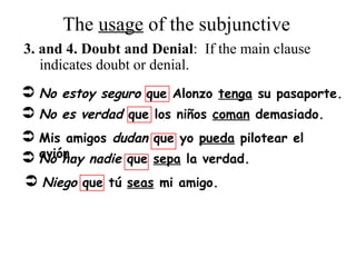 Spanish present subjunctive notes | PPT