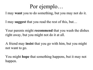 Spanish present subjunctive notes | PPT