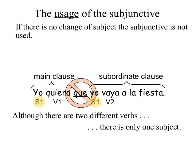Spanish present subjunctive notes