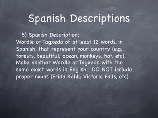 Spanish project | PPT