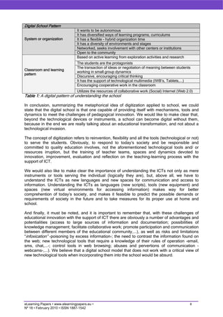 From analog to digital: new ways of teaching and learning. A quick view ...