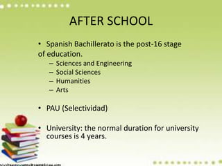 Spanish school system | PPT