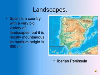 Spanish landscapes and climates | PPT