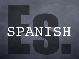 Spanish | PPT