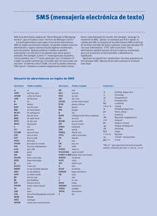 Spanish sms | PDF