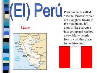 Spanish Speaking Countries Notes2.ppt | South America Travel | Travel ...