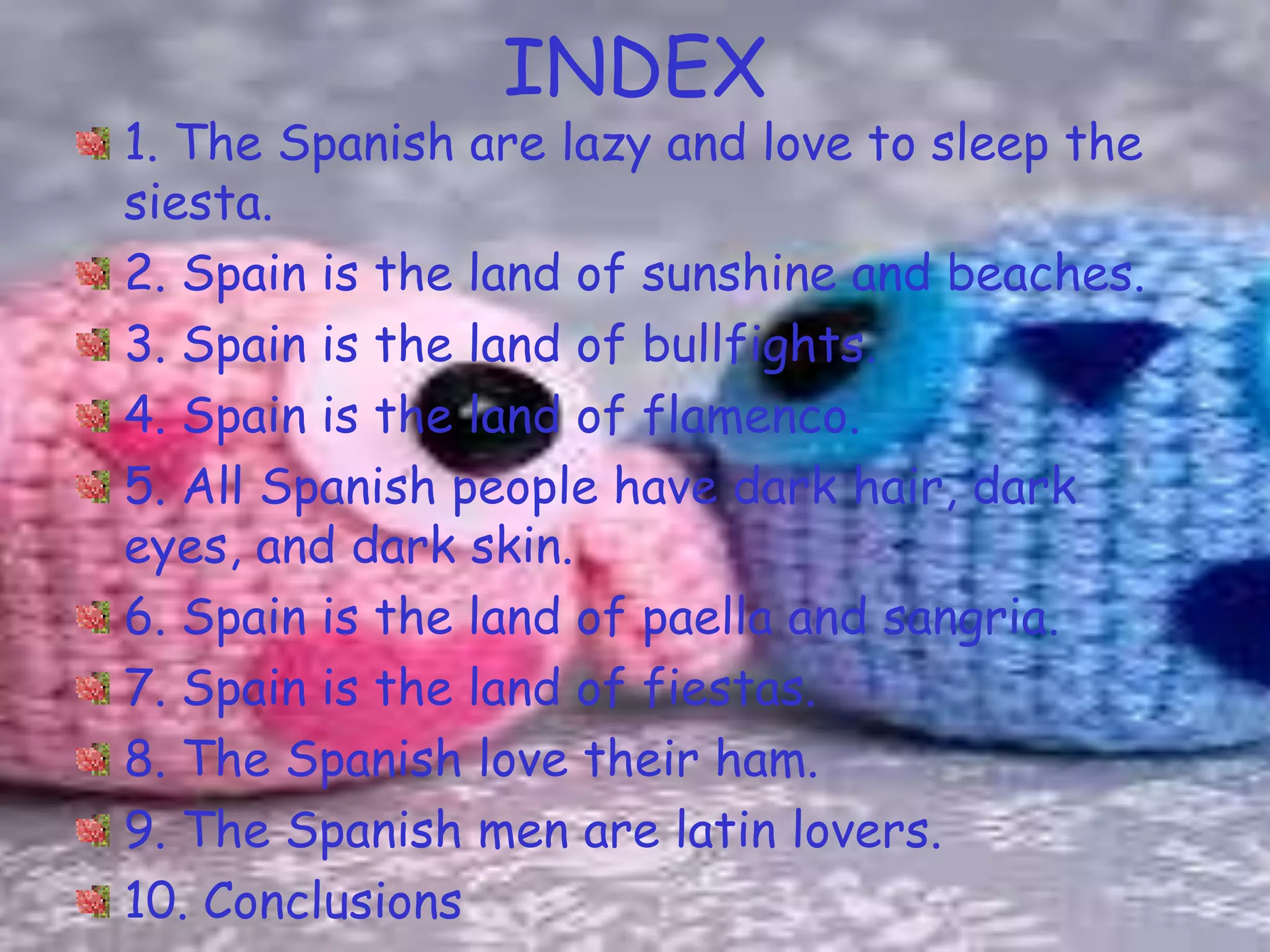 Spanish stereotypes | PPTX