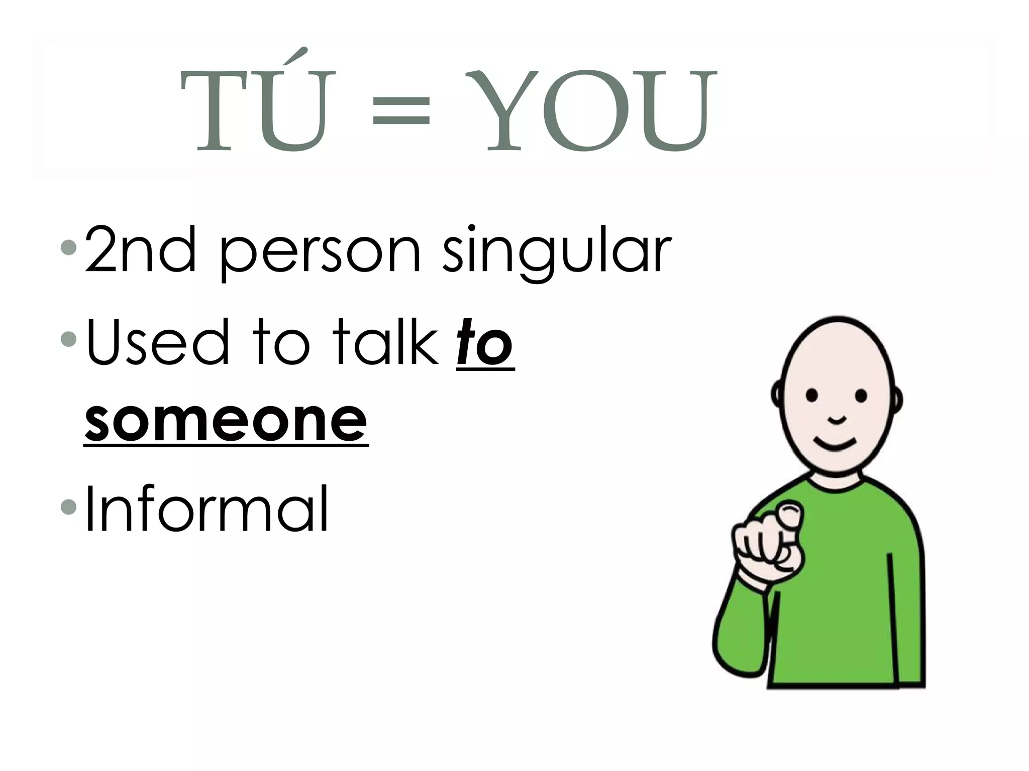 Spanish Subject Pronouns | PPT