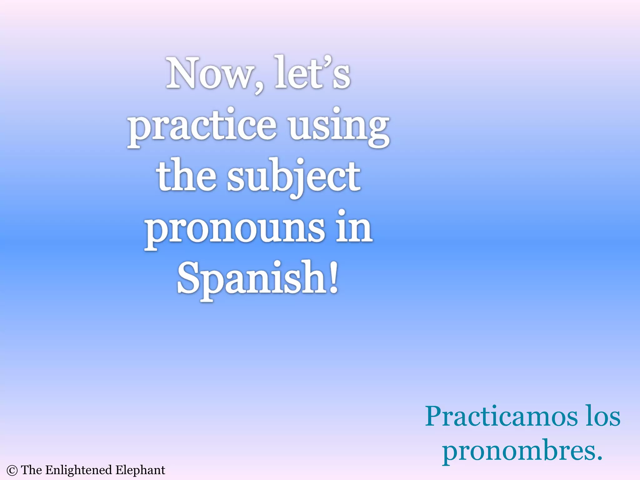 Spanish subjectpronounsandserpowerpoint | PPT