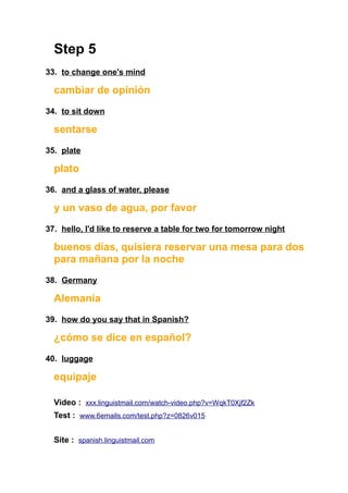 Spanish vocabulary vh02 | PDF