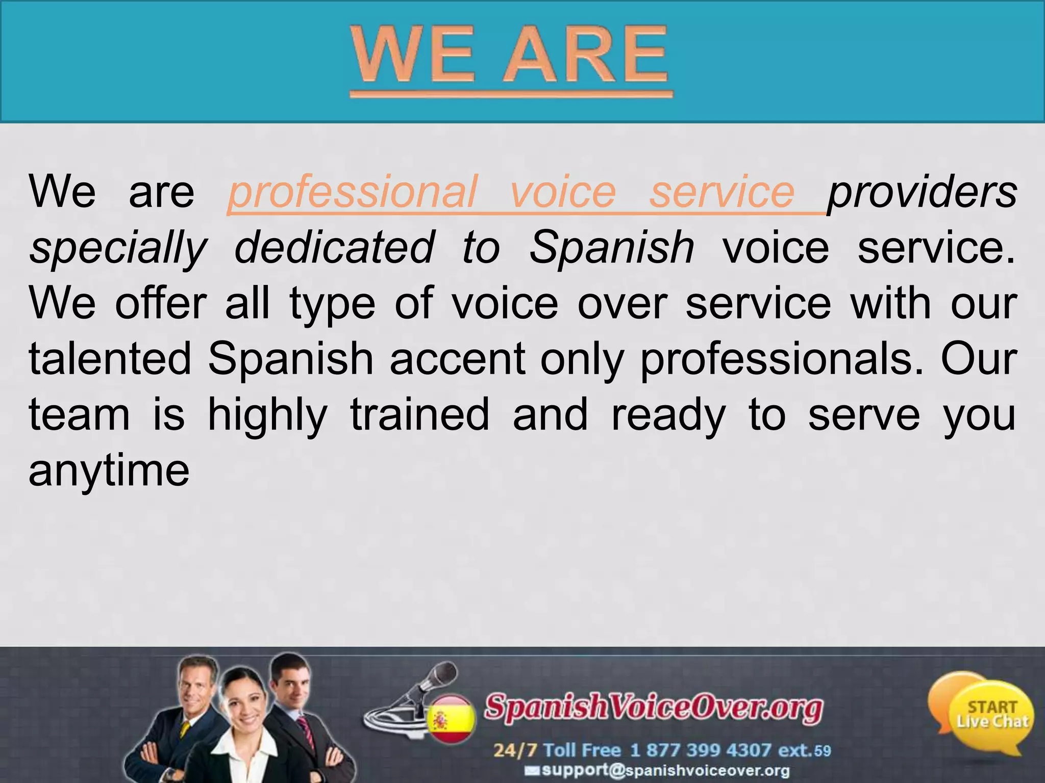 Spanish Voice Over | PPT