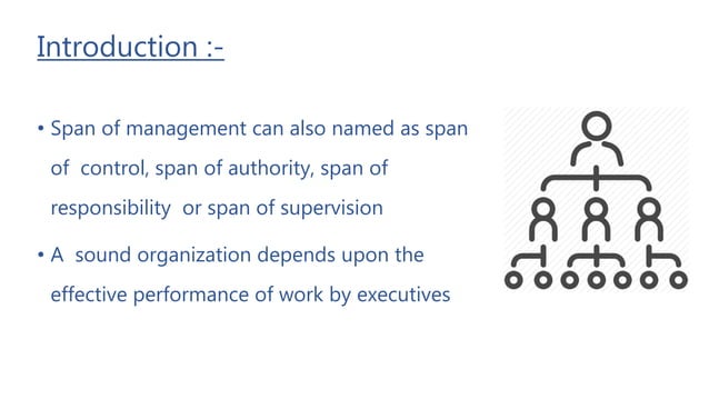 Span of Management (Span of Control) | PPTX | Business | Business and ...