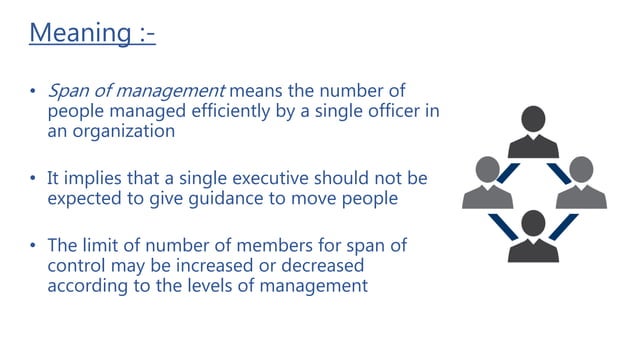 Span of Management (Span of Control) | PPTX | Business | Business and ...