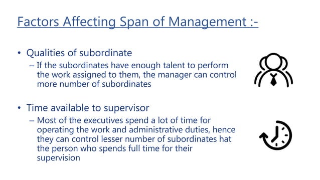 Span of Management (Span of Control) | PPTX | Business | Business and ...