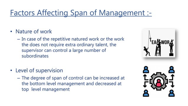 Span of Management (Span of Control) | PPTX | Business | Business and ...