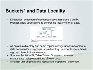 An Overview of Spanner: Google's Globally Distributed Database | PDF | Databases | Computer ...