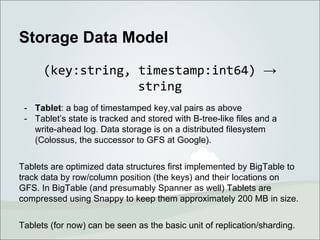 An Overview of Spanner: Google's Globally Distributed Database | PDF | Databases | Computer ...