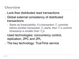 Google Spanner | PDF | Databases | Computer Software and Applications