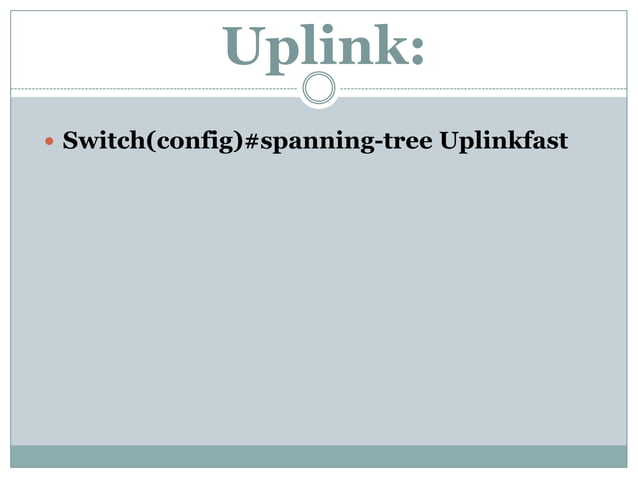 How to configure different Spanning tree port status | PPT