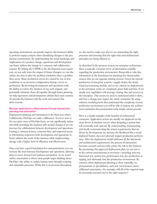 Spanning people, processes, and technologies: The business case for Collaborative DevOps | PDF