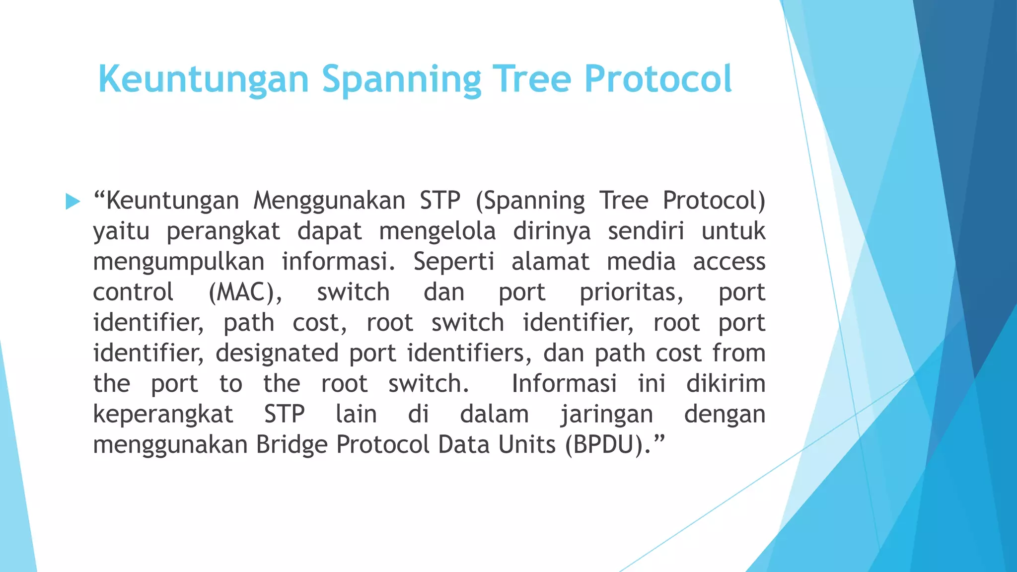 Spanning tree protocol | PPTX
