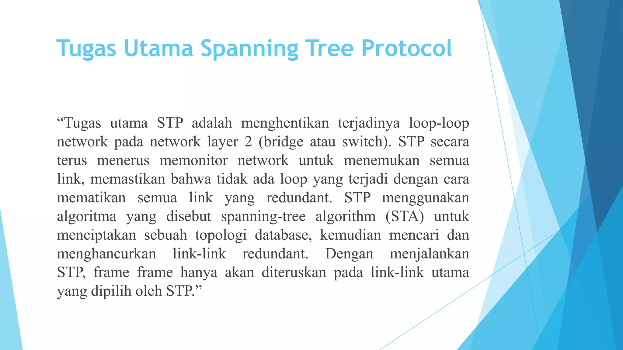 Spanning tree protocol | PPTX