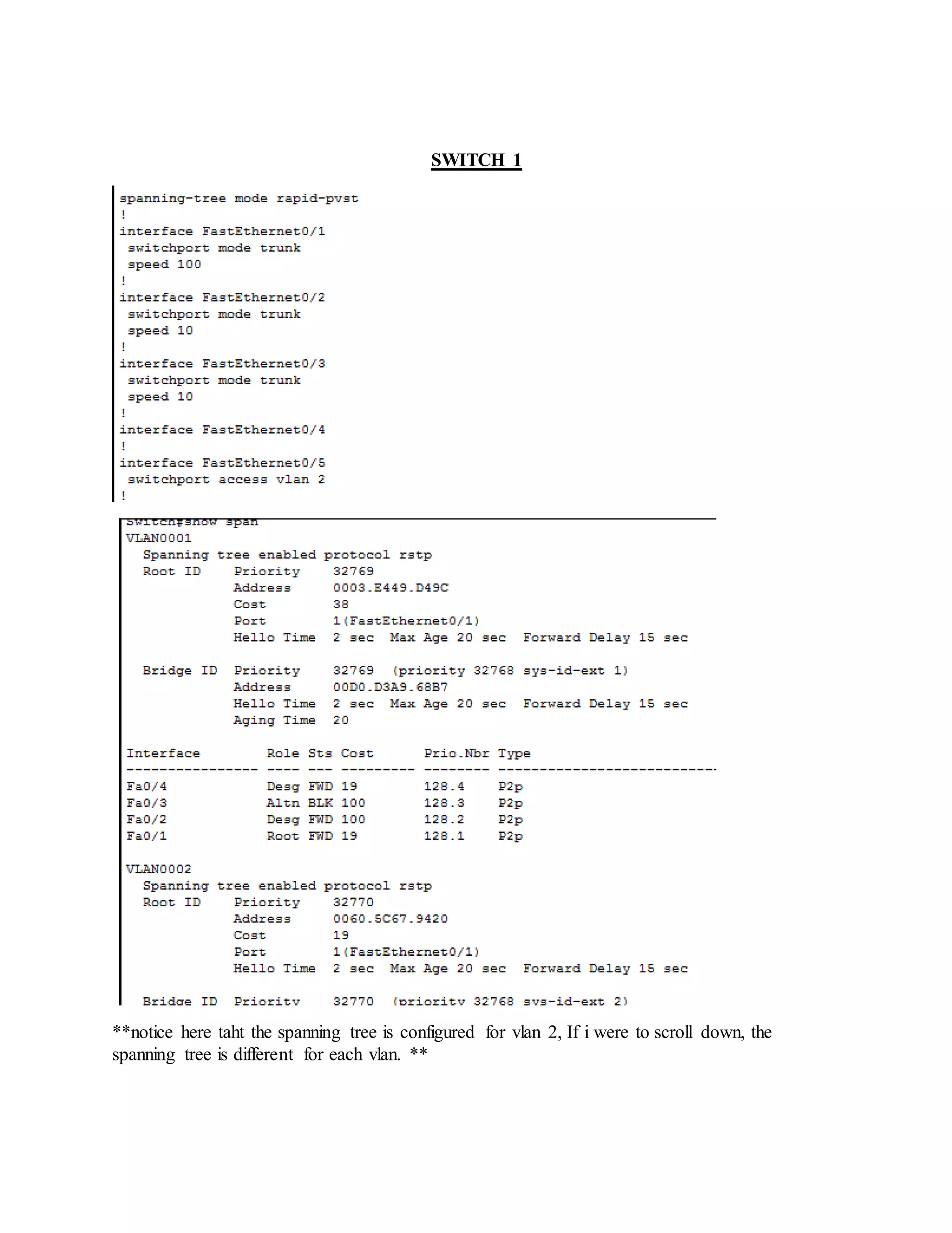 Packet Tracer: Cisco, Spanning tree protocol | PDF