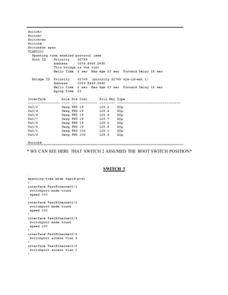 Packet Tracer: Cisco, Spanning tree protocol | PDF