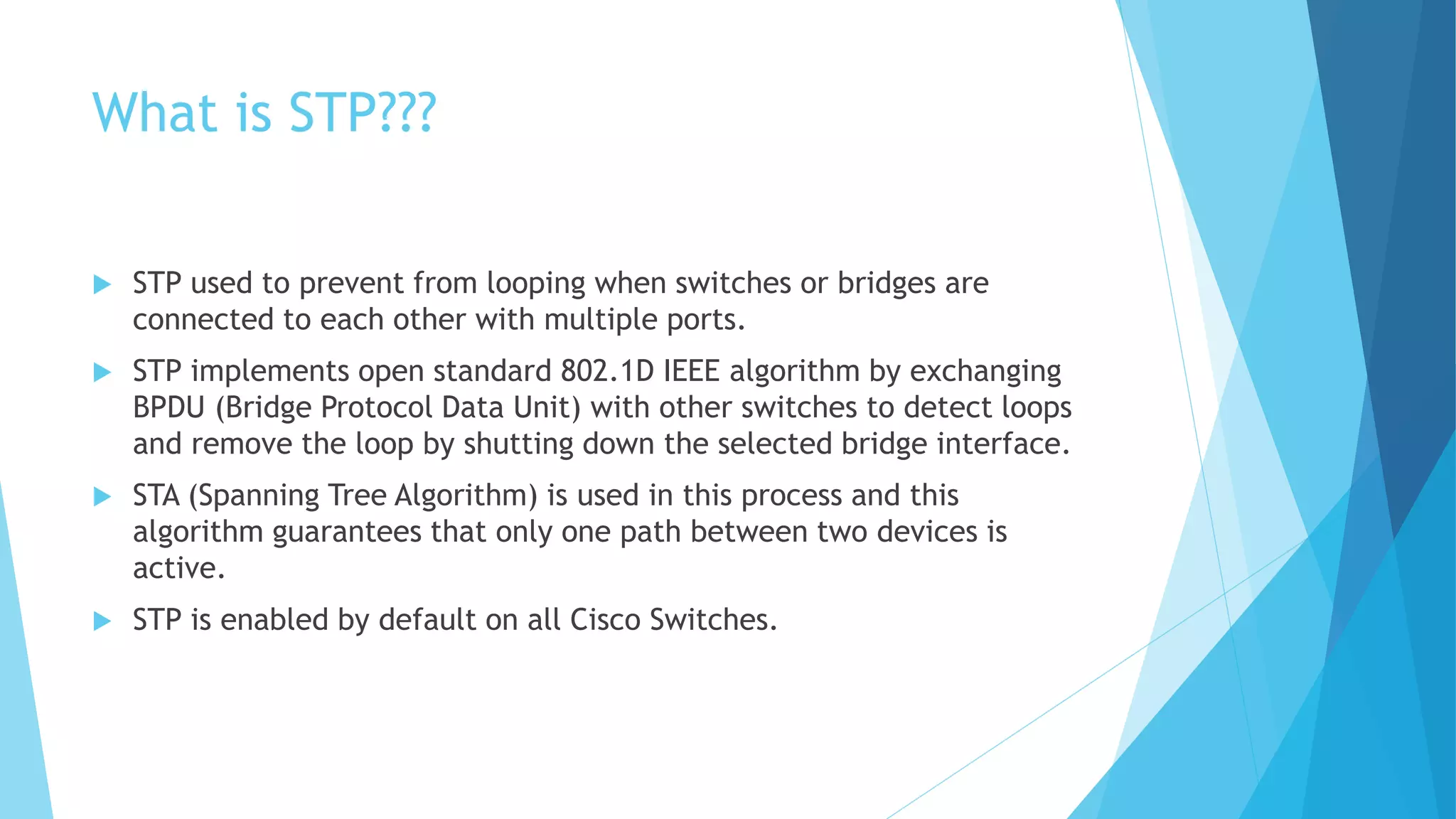 Spanning tree protocol | PPTX