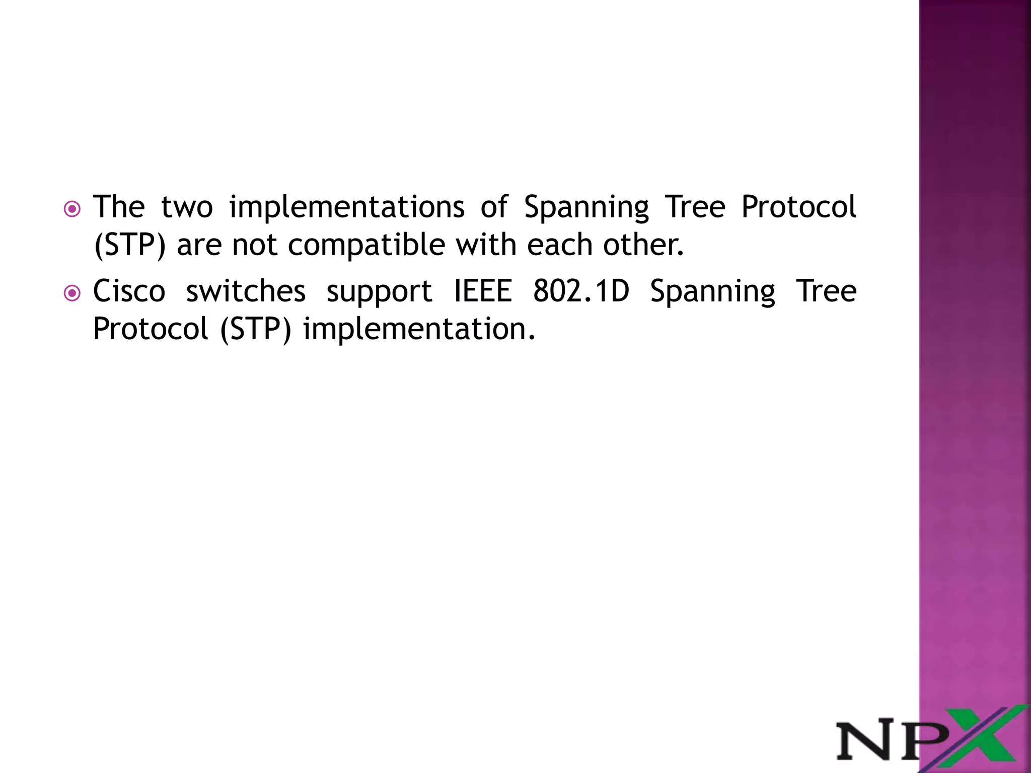 Spanning Tree Protocol (STP) | PPTX