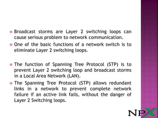 Spanning Tree Protocol (STP) | PPTX