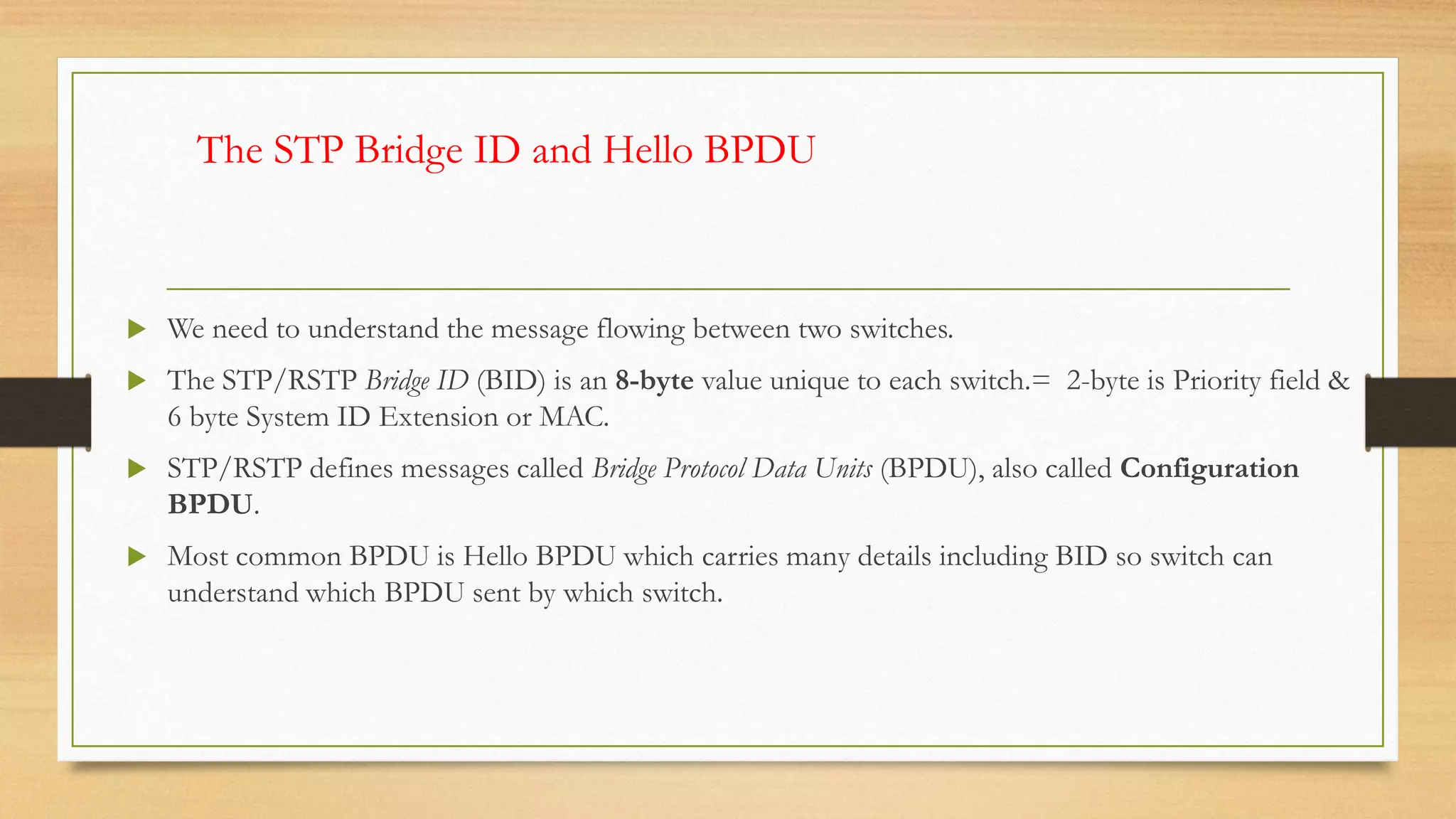 Spanning tree protocol (stp) | PDF